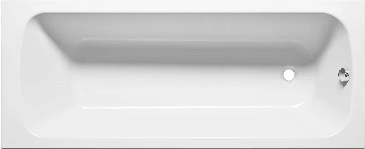 Акриловая ванна Riho Milano 180x80, на ножках, пристенная, белая, глянцевая, прямоугольная