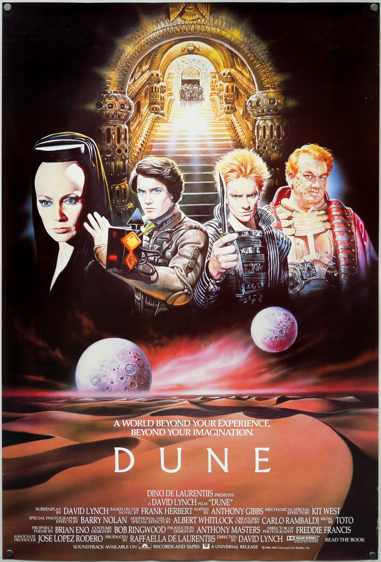 Плакат, постер Дюна (Dune) 1984 на бумаге, размер 30х42см