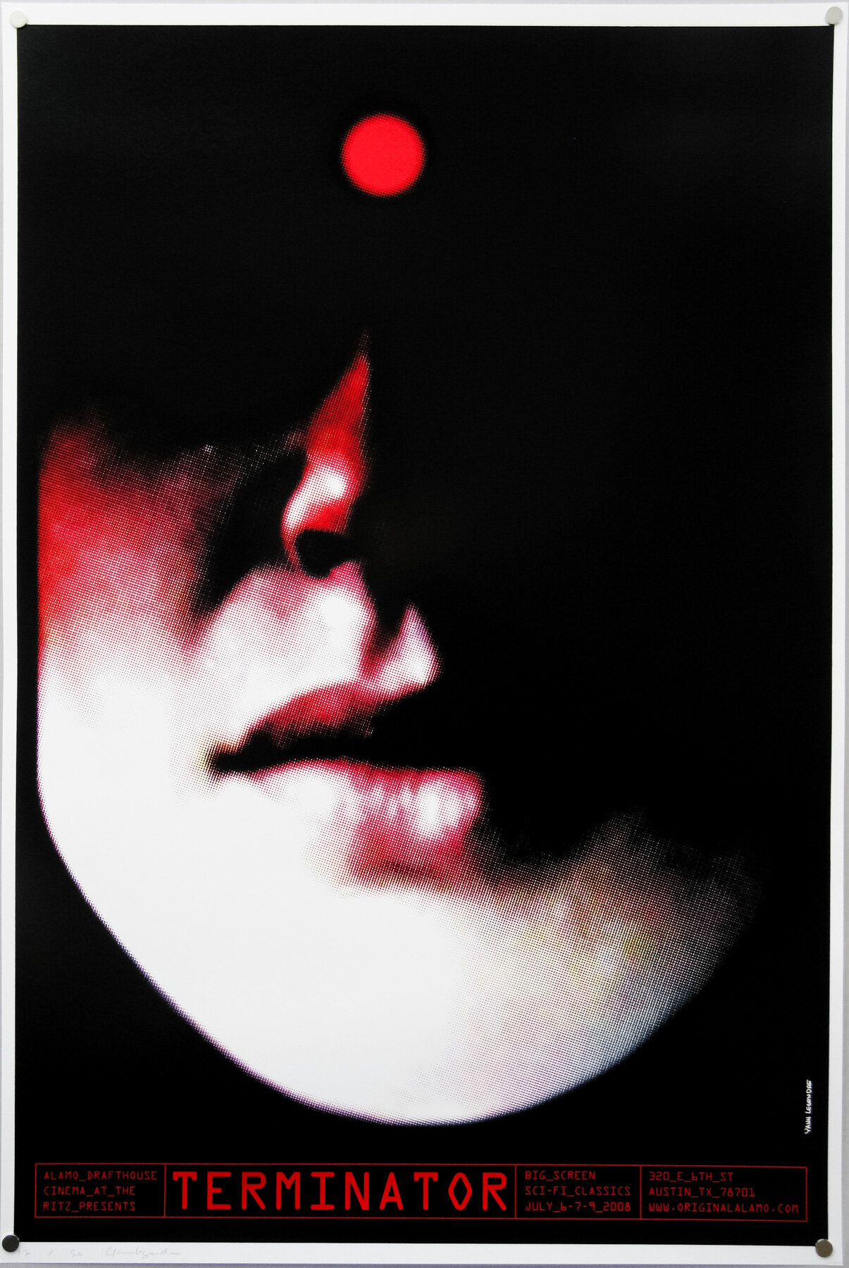 Плакат, постер Терминатор (The Terminator) 1984 на бумаге, размер 21х30см