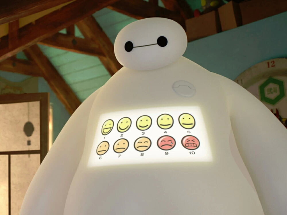 Плакат, постер Big Hero 6/Город героев: Бэймакс на холсте, размер 42х60см