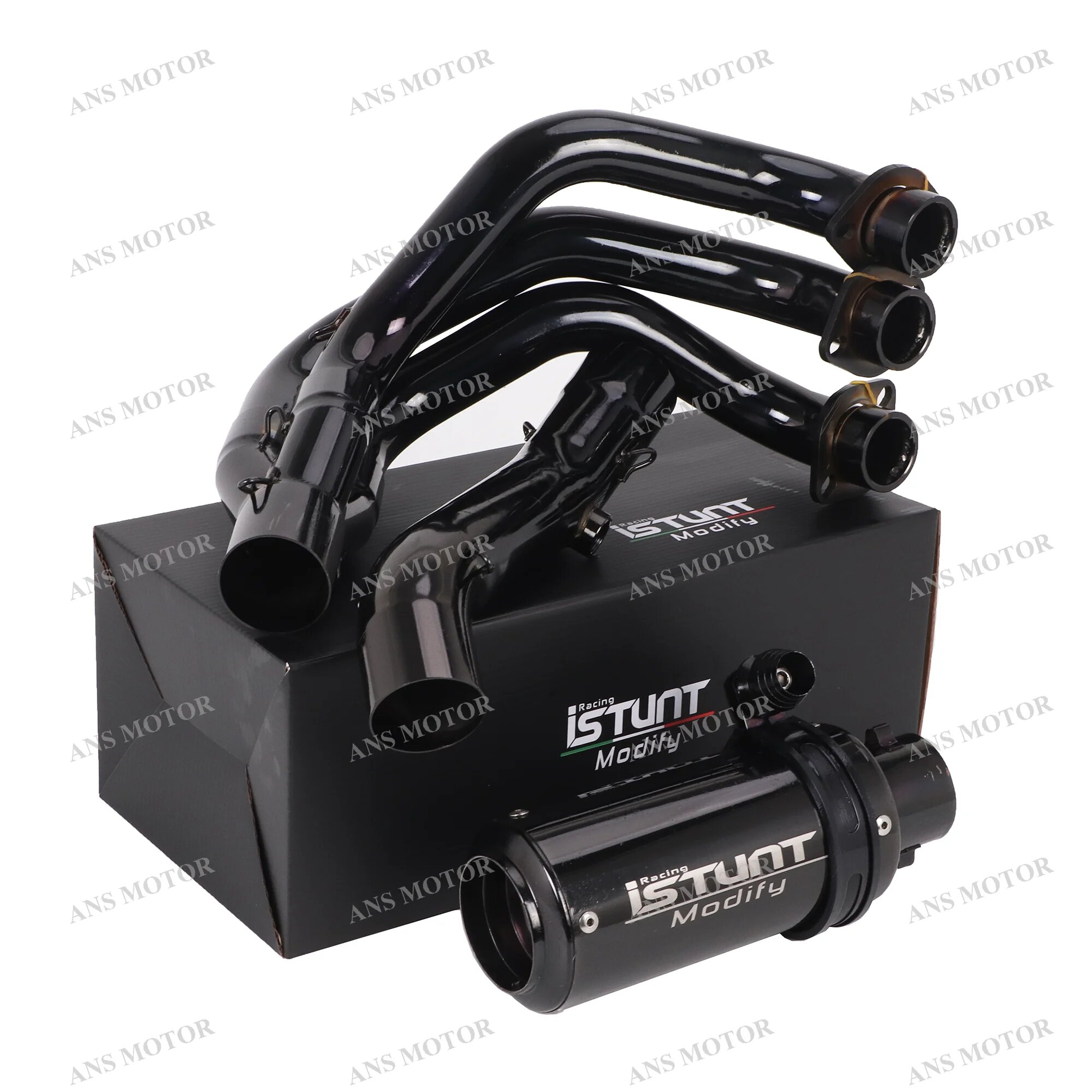 Для Yamaha MT09 FZ09 XSR900 FJ09 2014-2020 надеваемая выхлопная система мотоцикла, полная система, нержавеющий круглый черный глушитель