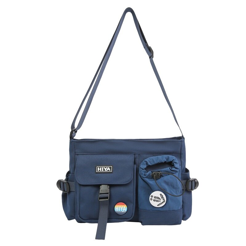 Sac messager grande capacité pour homme, расстегнутый бандульер в работе с плюсьёрами, мешок спортивного стиля, городской японский стиль, для ежедневных перемещений или путешествий.