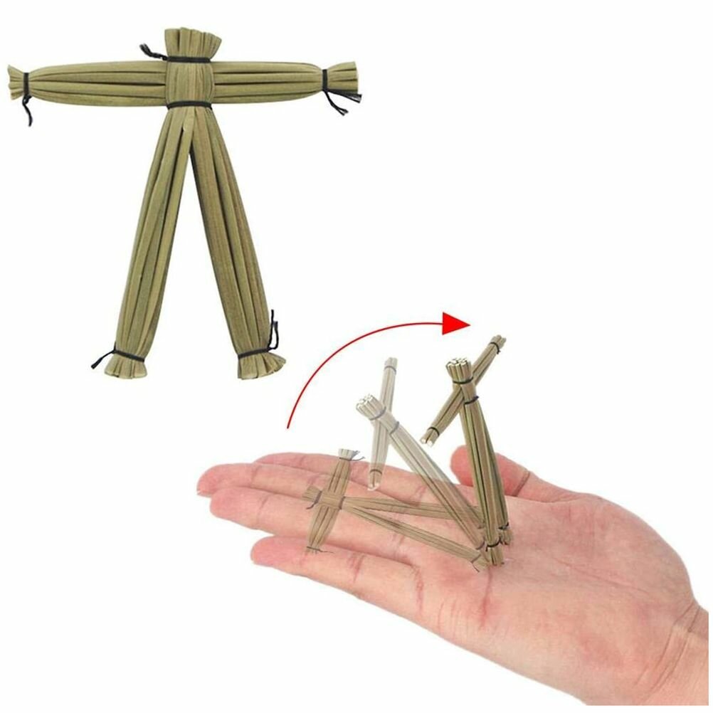 Соломенная кукла, волшебная кукла на Хэллоуин, жуткая интерактивная реквизитная игрушка для украшения вечеринки в честь Хэллоуина и страшных розыгрышей