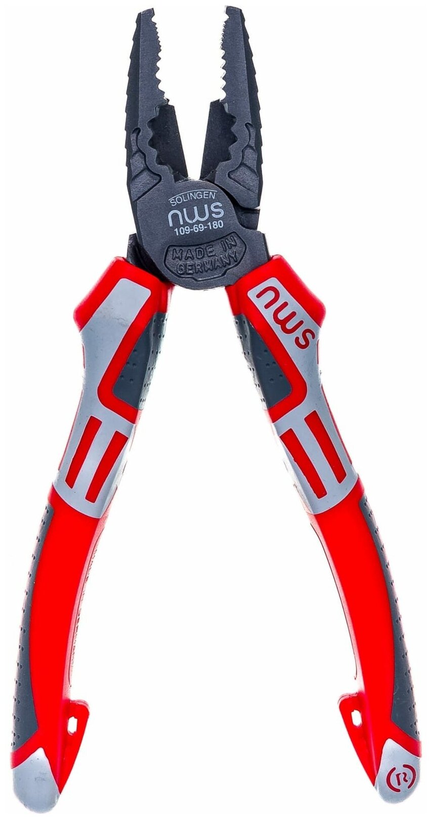 Пассатижи NWS 180 мм CombiMax, покрытие TitanFinish, рукоятки SoftGripp 3K арт.109-69-180