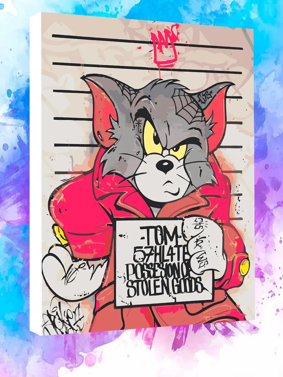 Картина по номерам Том и Джерри Tom and Jerry Мультсериал