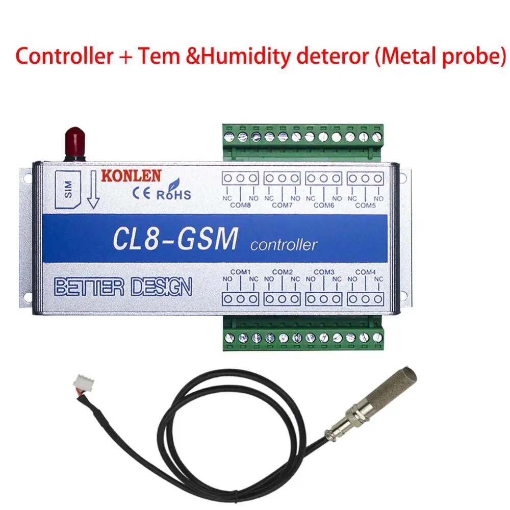 KONLEN KLN-CL8-GSM GSM контроллер для умного дома Add Metal Sensor