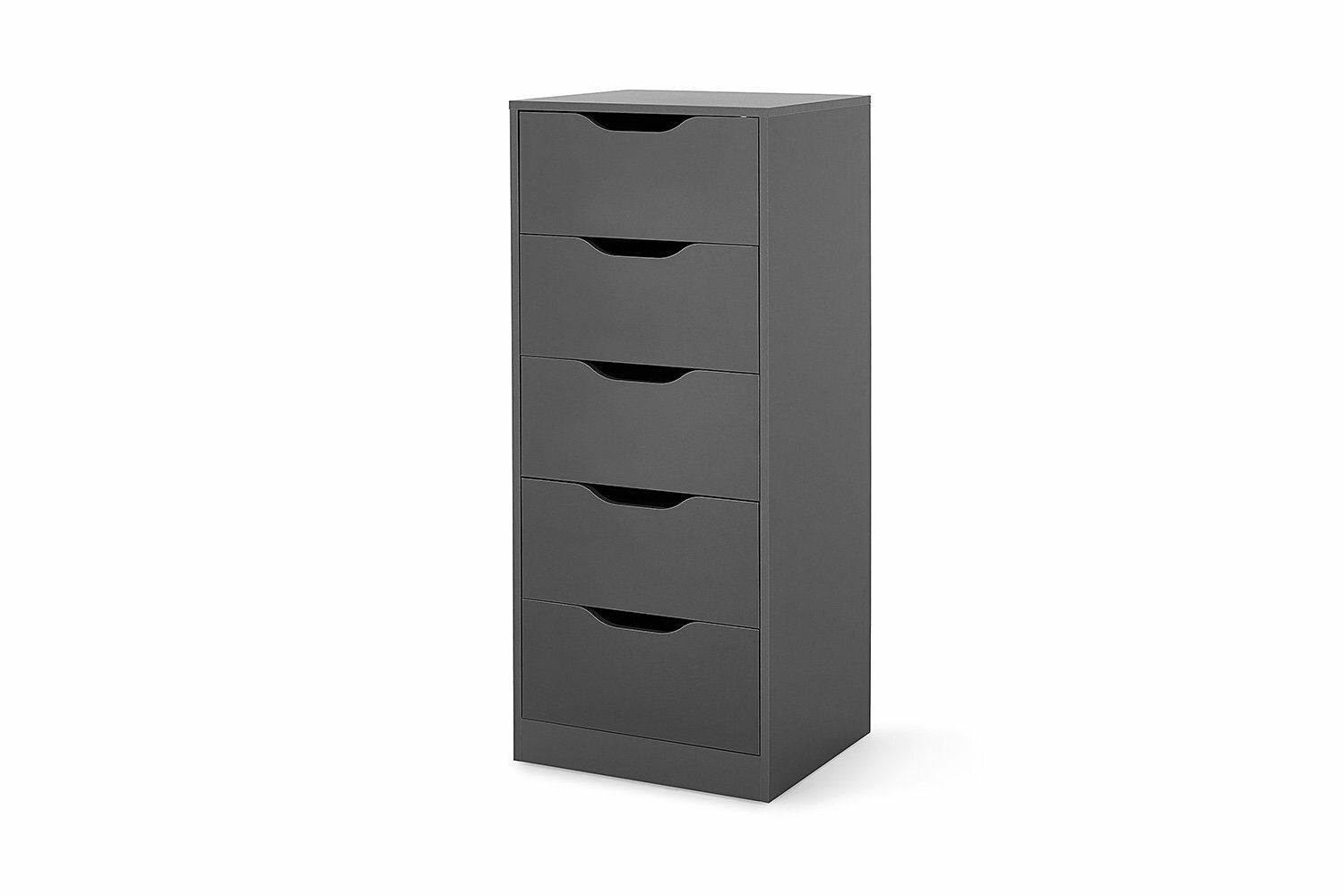 Комод для одежды Hoff Нордик 50х121,4х44 см, 5 ящиков, цвет серый графит