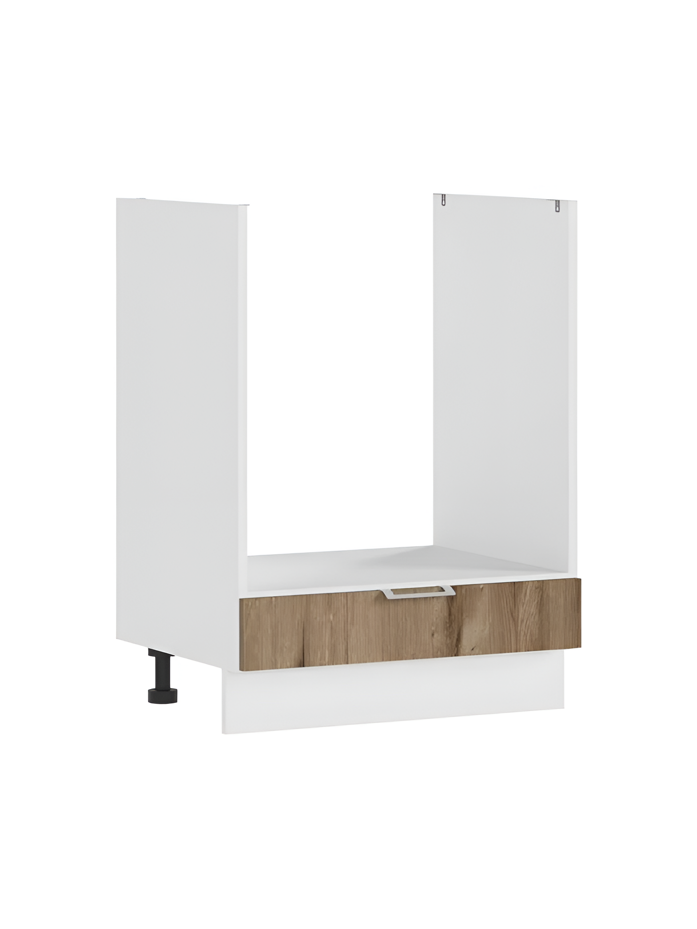 Кухонный модуль напольный, стол под духовку Тая с ящиком, 60х46х81.6 см, Белый / Канадский Дуб Пацифик