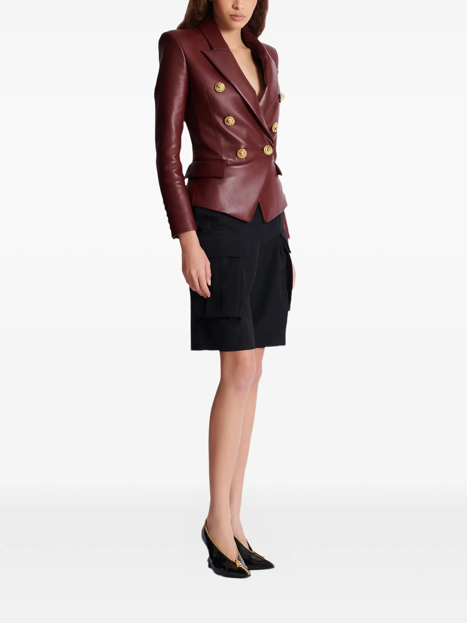 Куртка BALMAIN, размер 40, red — фото 1