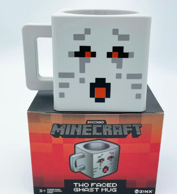 Фирменная кружка Майнкрафт/Minecraft. Гаст (пластиковая, 290 мл)