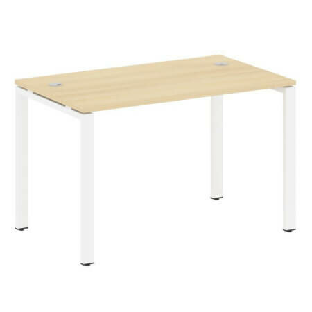 Стол письменный П-образный м/к Метал Систем Стайл/Metal System Style Riva БП. СП-2 Акация Лорка/Белый мет. 1200*720*750