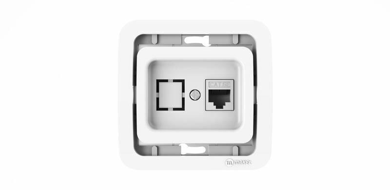 MAKEL MIMOZA розетка компьютерная белая 22035 (упаковка 2 шт.)