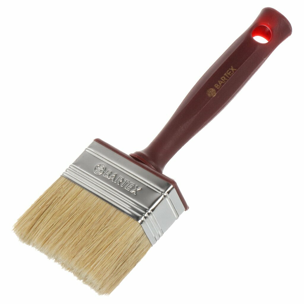 Кисть макловица, Bartex, Евро, 30х70 мм, натуральная щетина, 38 мм, рукоятка пластик, 1117806