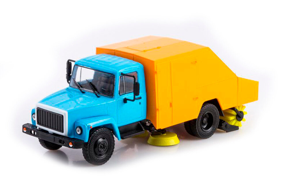 Модель коллекционная MODIMIO Горький ПУМ-1 механический дворник (легендарные грузовики ссср #101)