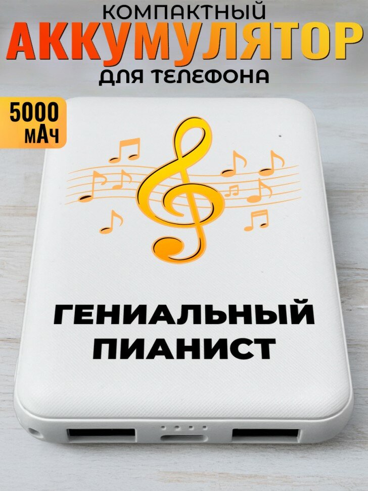 Повербанк "Гениальный пианист" Музыканту