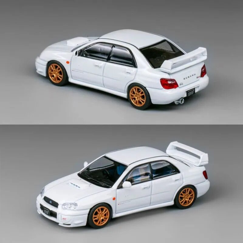 Миниатюрная модель автомобиля из литого металла Субару Импреса WRX STi модель автомобиля Игрушки 1:64 Subaru Impress WRX STi