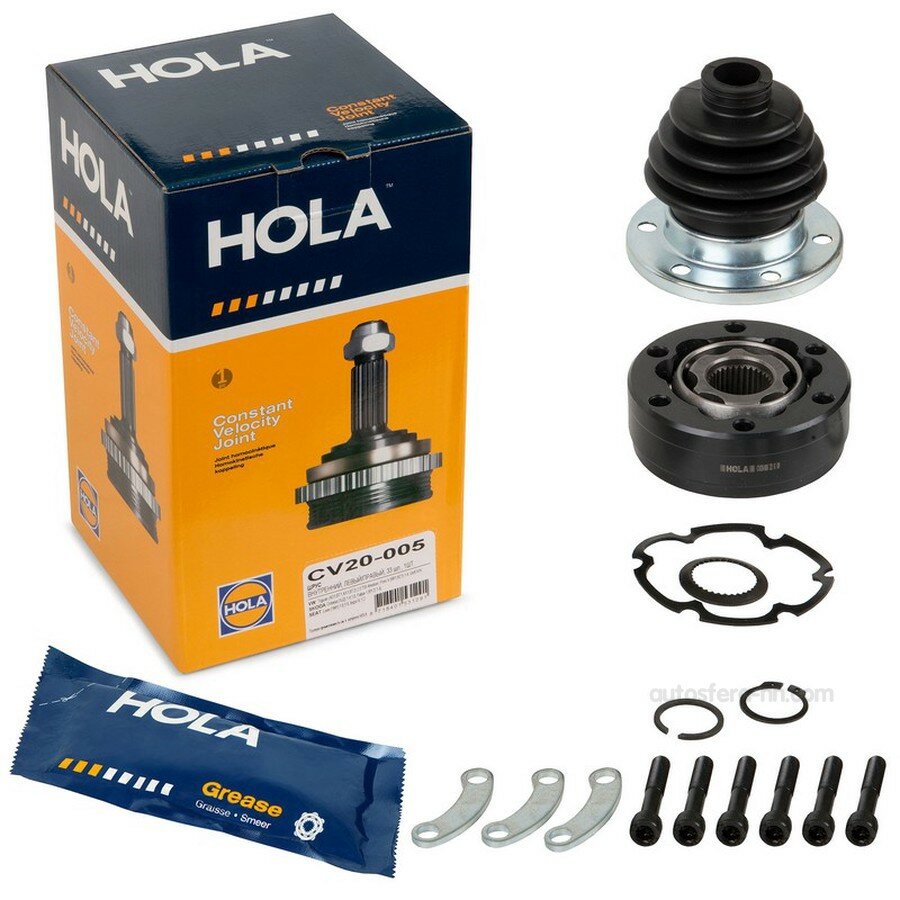 HOLA CV20005 ШРУС внутренний VW Tiguan (AD1, BT1, AX1, BT2) 2.0 TSI 4motion, Polo V (6R1,6C1) 1.4, Golf IV/V; SKODA