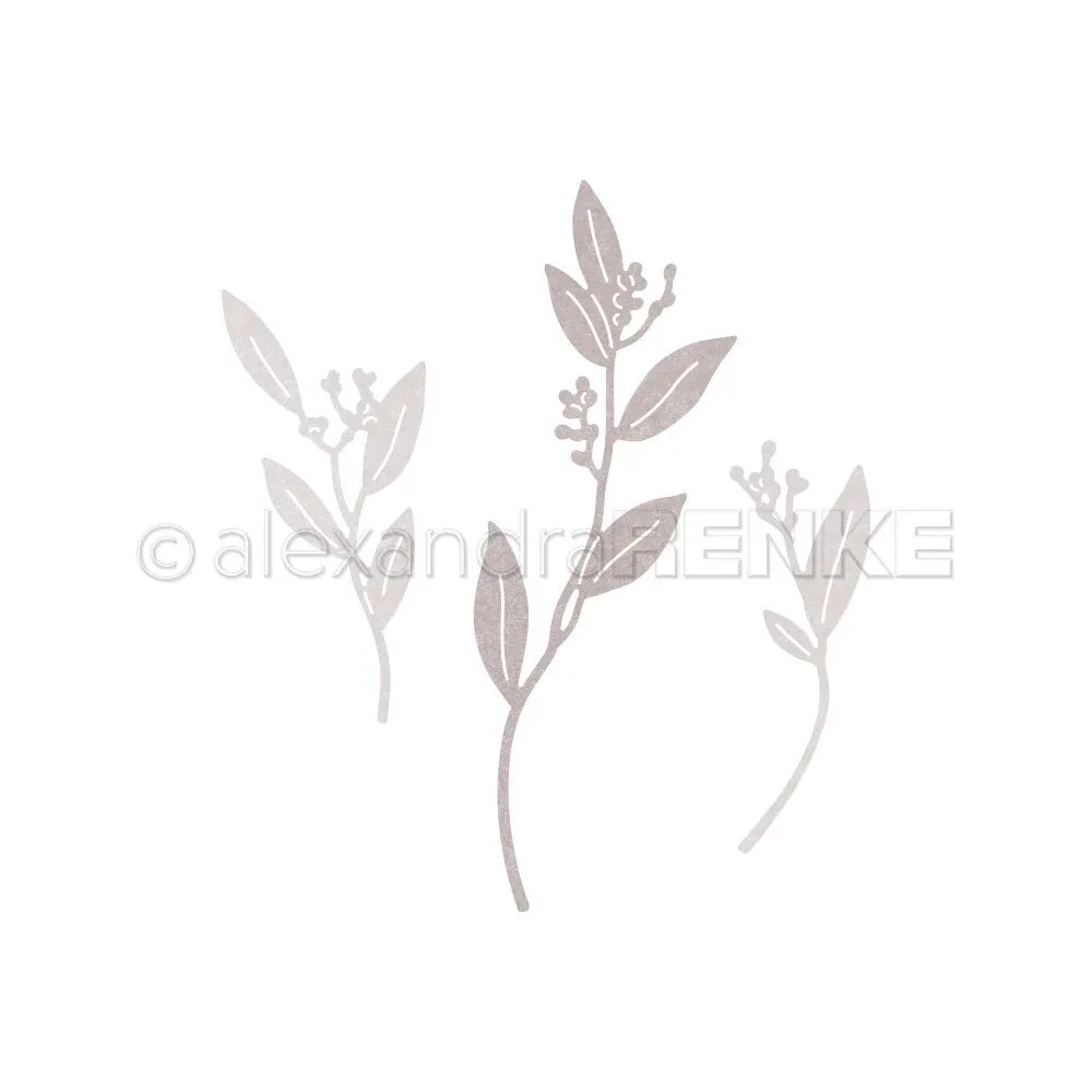 Mmao Craft пресс-форма для скрапбукинга "Листья и веточки", сталь