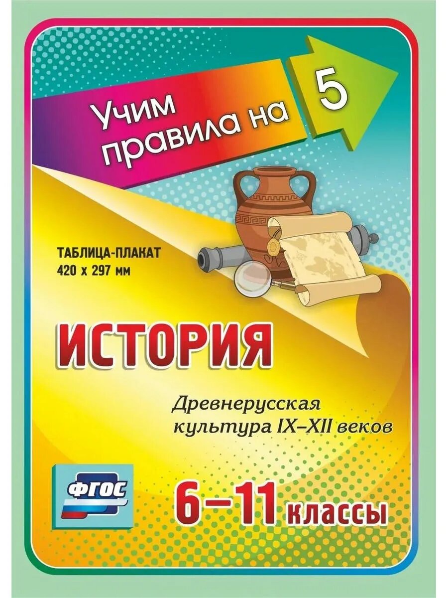 История. Древнерусская культура IX-XII веков. 6-11 классы. Т