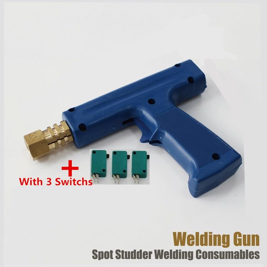 Сварочная горелка 1-го типа синего цвета подходит для 3-х переключателей