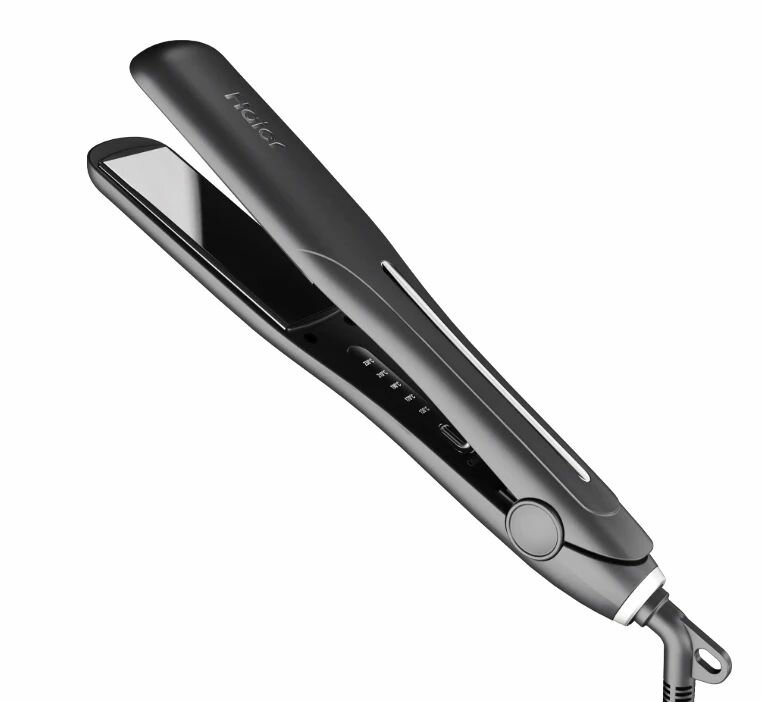 Выпрямитель волос Haier HHS-618, титановые пластины, 5 температурных режимов, черный