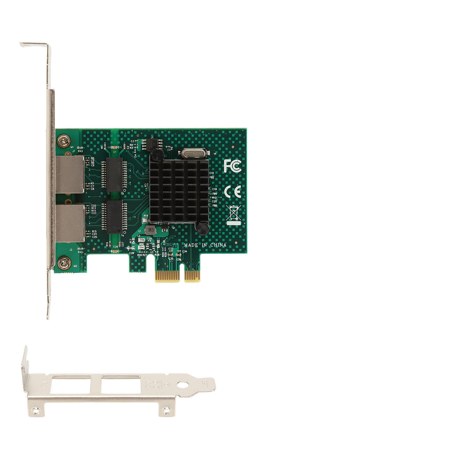 PCIE X1 сетевая карта BCM5720 с двумя гигабитными портами RJ45