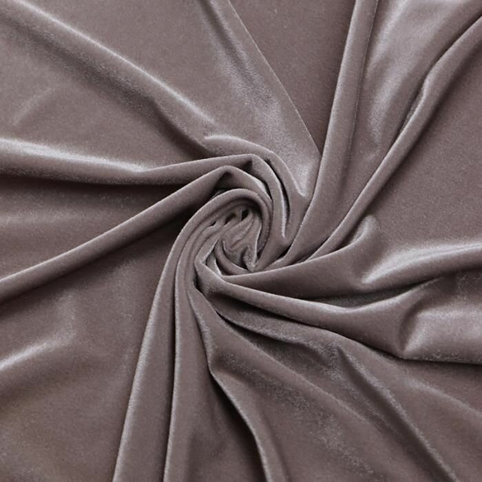 Ткань бархат Panama 8241 Maitake (серо-бежевый)