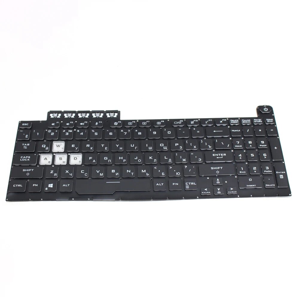 Клавиатура RU для ноутбука с RGB-подсветкой для Asus TUF Gaming FX506 FA506 FA706 FX706 FX506LI FA506QR, русская RGB-подсветка, клавиатура для ноутбука