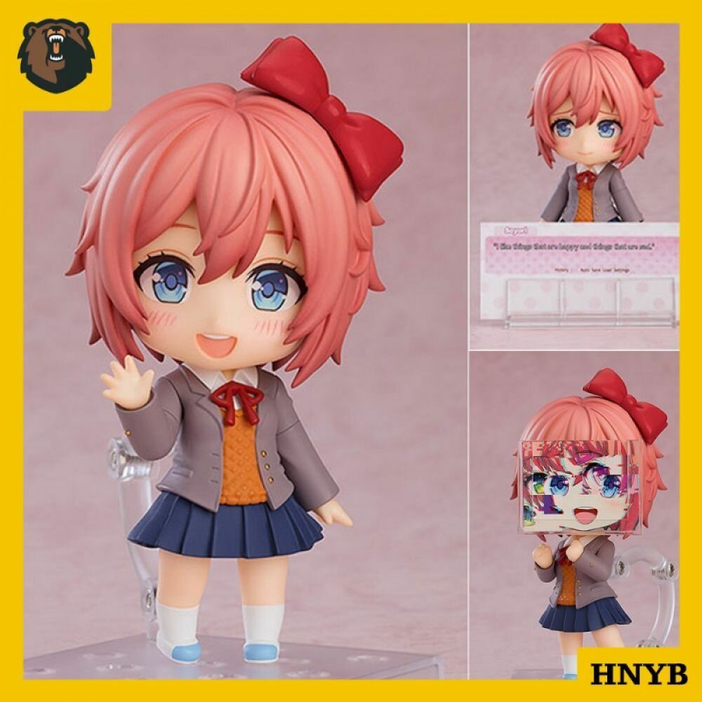 Фигурка Доки Доки Литературный Клуб Сайори / Doki Doki LiteratureClub Sayori Нендороид Подарки для болельщиков (10 см) 2250