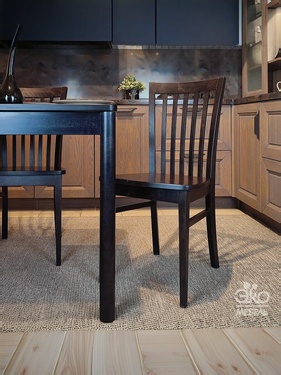 Стул "Комфорт с жестким сиденьем" (Венге), массив березы, ЭкоМебель