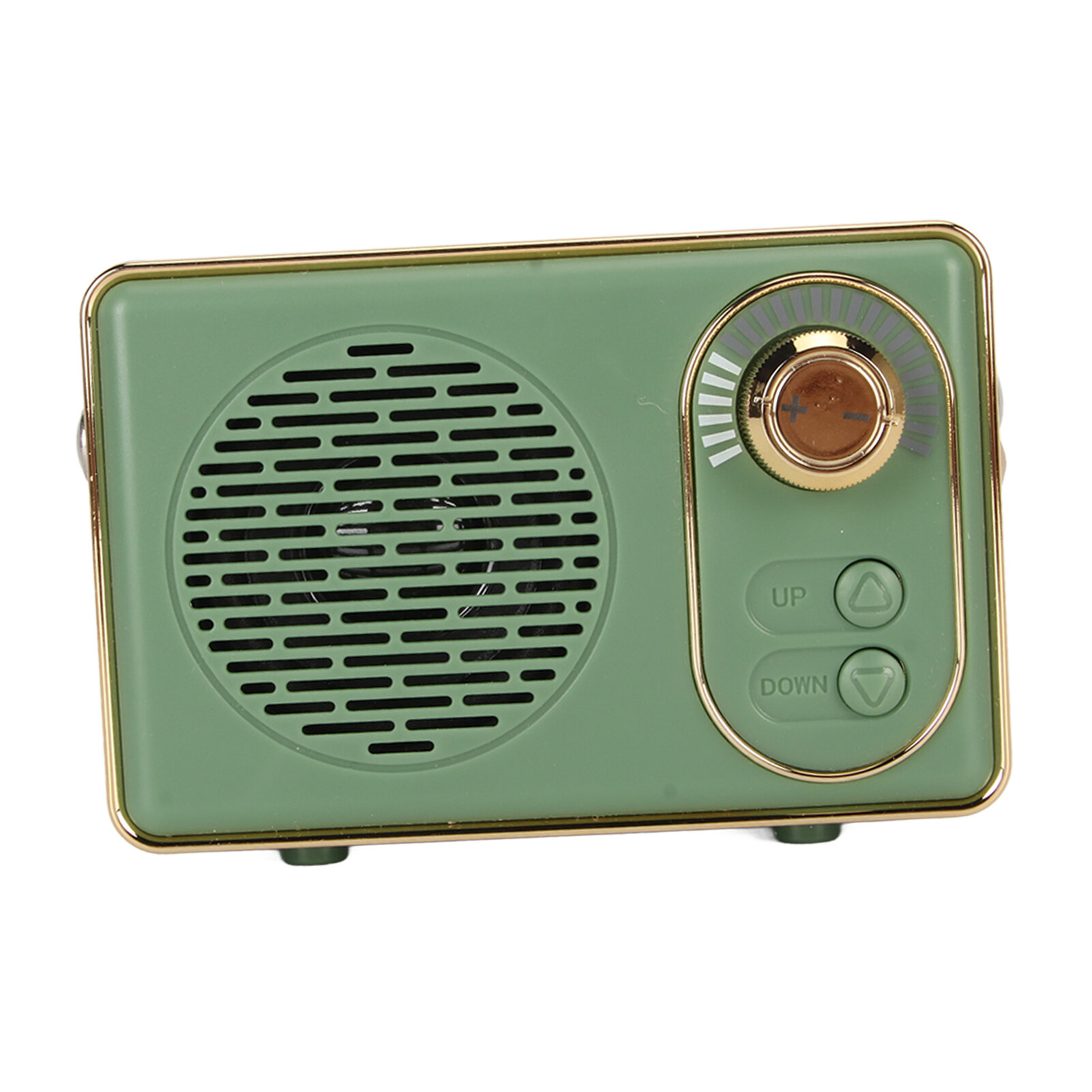 Динамик Bluetooth 5.0 ретро-дизайна миниатюрный Vintage с поддержкой карты памяти AUX USB заряжаемый MP3-плеер для походов вечеринок подарок Зеленый 5Вт 500mAh 10м 32G ABS