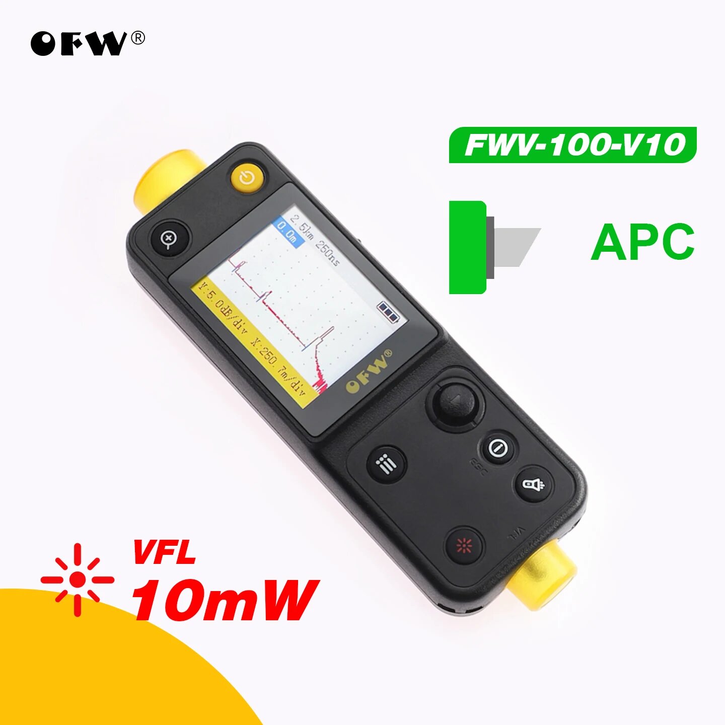 COMPTYCO OFW FWV-10 Live Tester Mini OTDR 10mW VFL APC