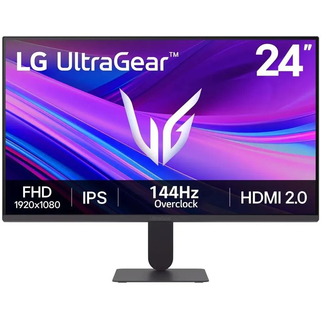 23.8" Монитор LG UltraGear 24G411A-B, 1920x1080, IPS, 144Гц, 1хHDMI, 1хDP, черный [24g411a-b. aruz]