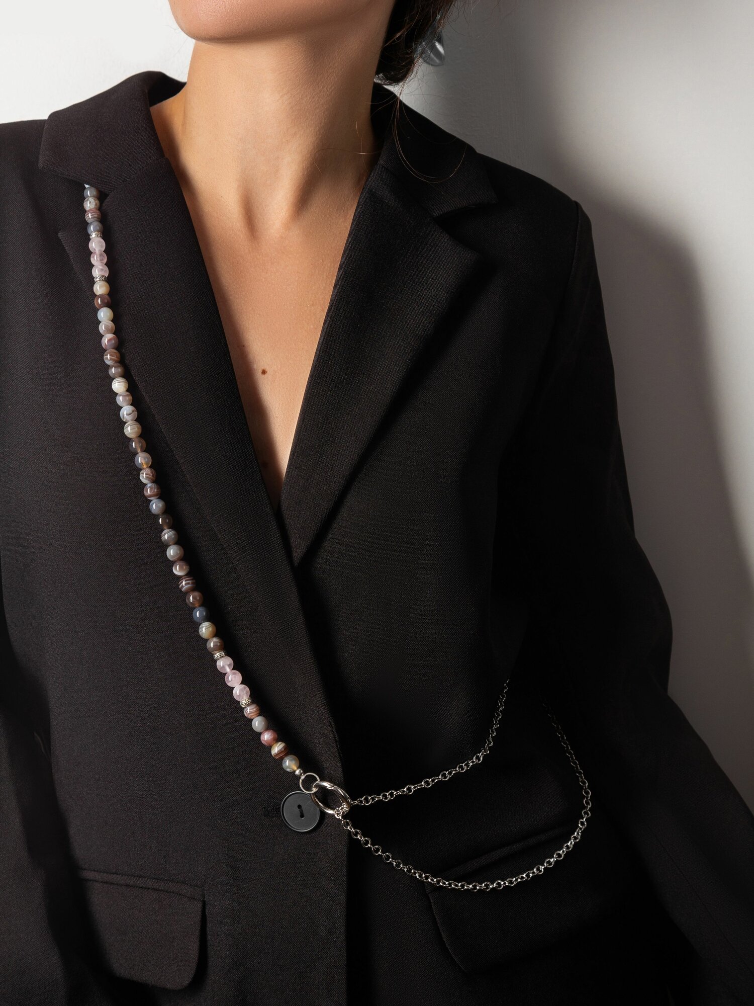 Чокер, агат