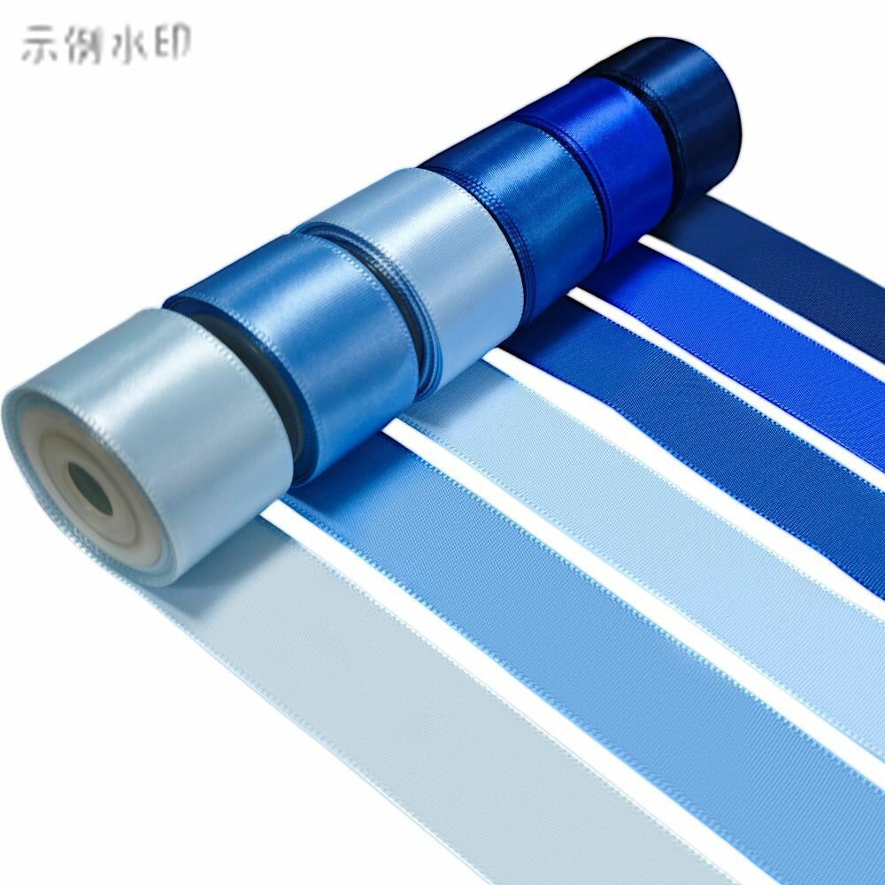 6 Рулонов атласной ленты шириной 1 дюйм, разных цветов, для упаковки свадебных букетов, подарочных бантов для волос, декора Рождественской Пасхальной вечеринки, всего 30 Ярдов