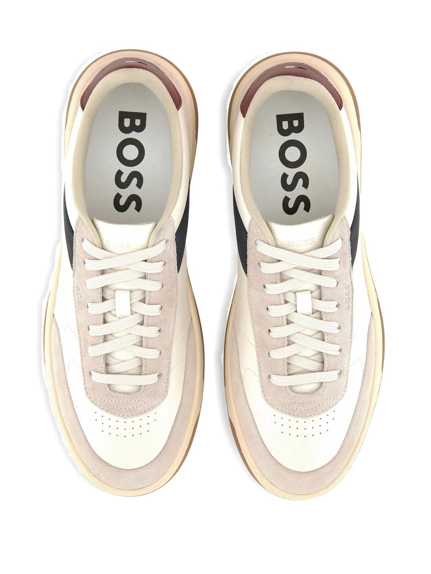 Кроссовки BOSS Stripe panelled sneakers, размер 42 — фото 1