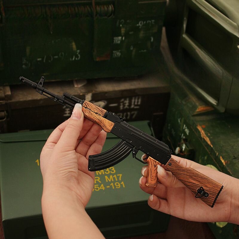 Масштаб 1:3, брелок-модель оружия АК-47,28см, Оружие из сплава, Коллекционный, CS GO/APEX