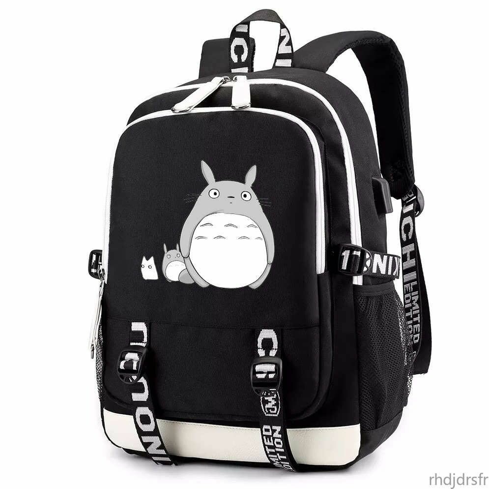 Рюкзак Тоторо (Totoro) черный с USB-портом №1
