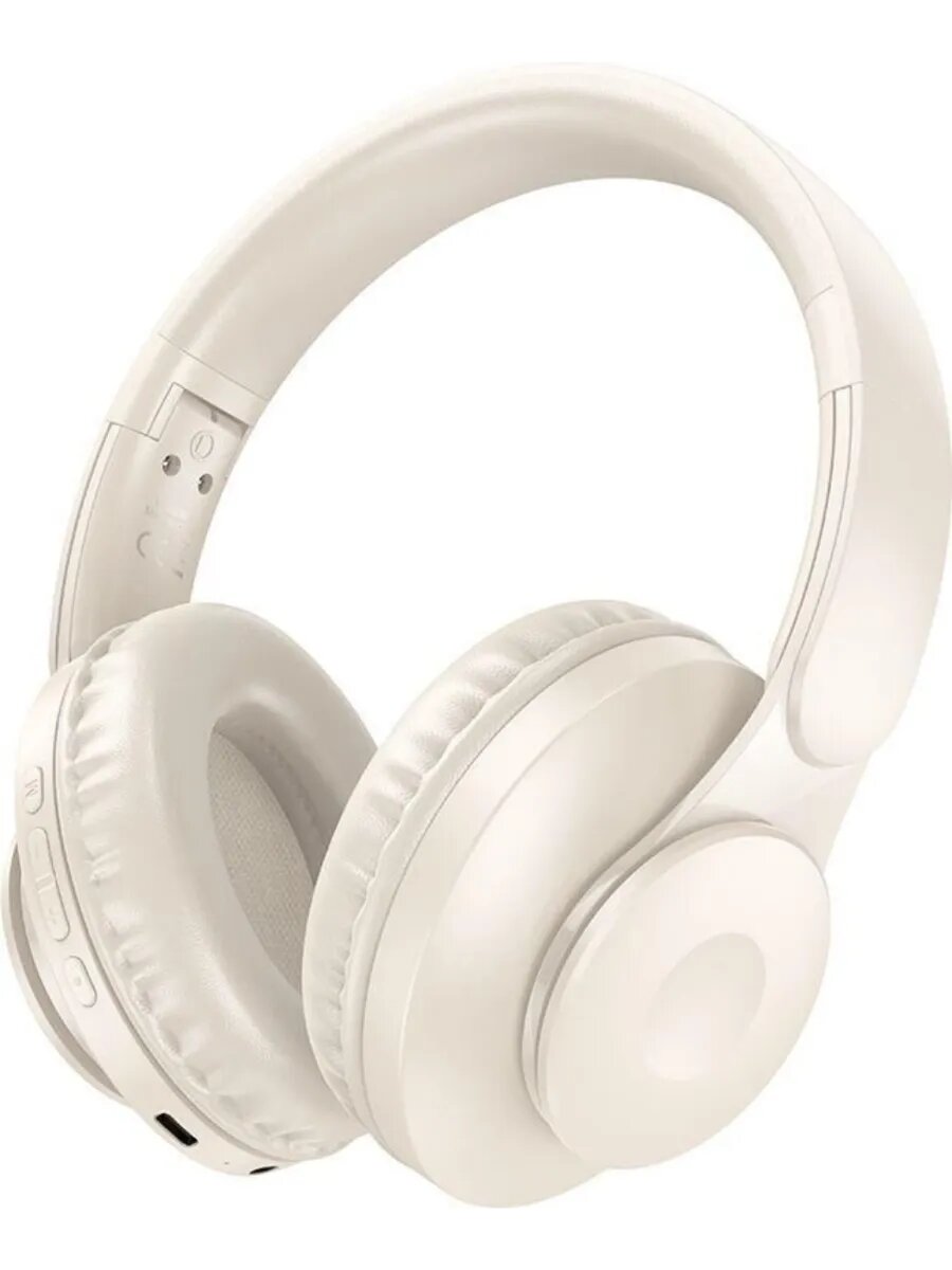 Беспроводные наушники W45 Bluetooth 5.3 Milky White