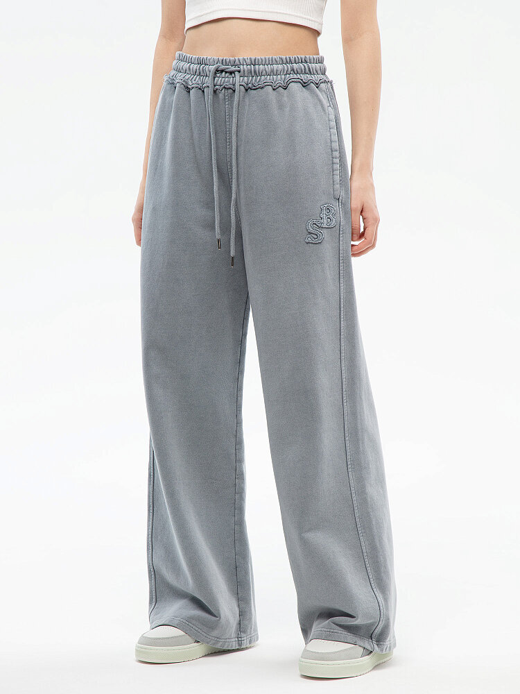 Брюки Pant Washed Straight French Terry
