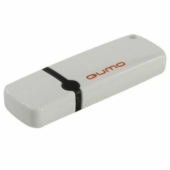 Память USB Flash 16 Гб QUMO Optiva 02 (QM16GUD-OP2-WHITE) - колпачок, пластик, USB 2.0