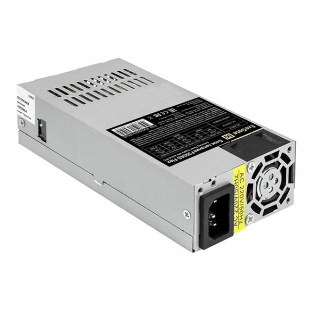 Блок питания EXEGATE F350AS (EX292231RUS) серебристый - 350Вт, ATX 20+4 пин, 4 pin + 4 pin CPU, 3 SATA, PCI-E
