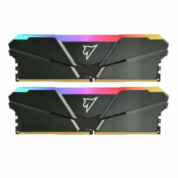 Оперативная память NETAC Shadow RGB Grey (NTSRD4P32DP-32E) DIMM DDR4 32 ГБ - DDR4, 16 ГБ х 2 шт, 3200 МГц