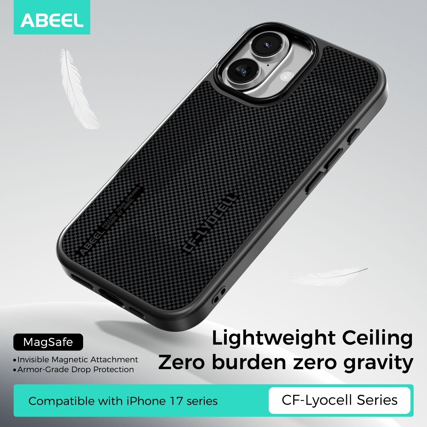 Чехол для Apple iPhone 17 (Эпл Айфон 17) с функцией беспроводной зарядки Magsafe