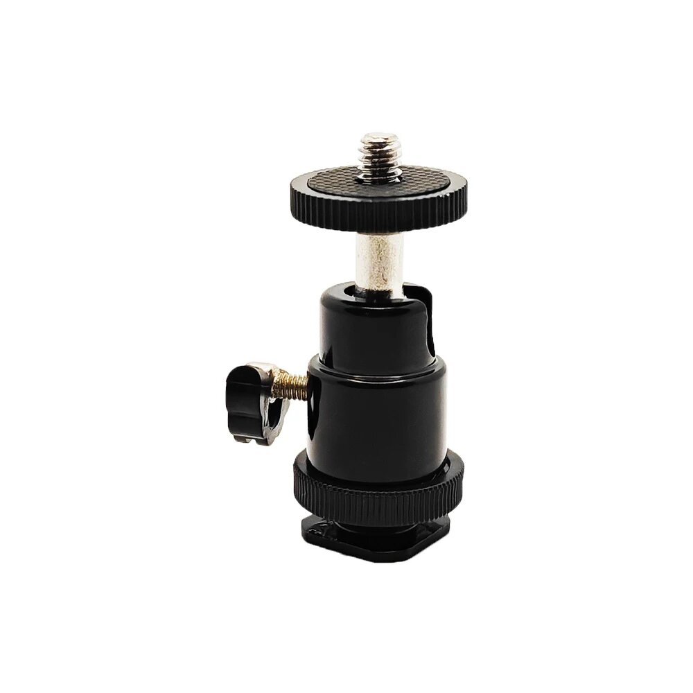 EXSKOF Шаровая головка для штатива 1/4 дюйма 1PC Hot Shoe Mount