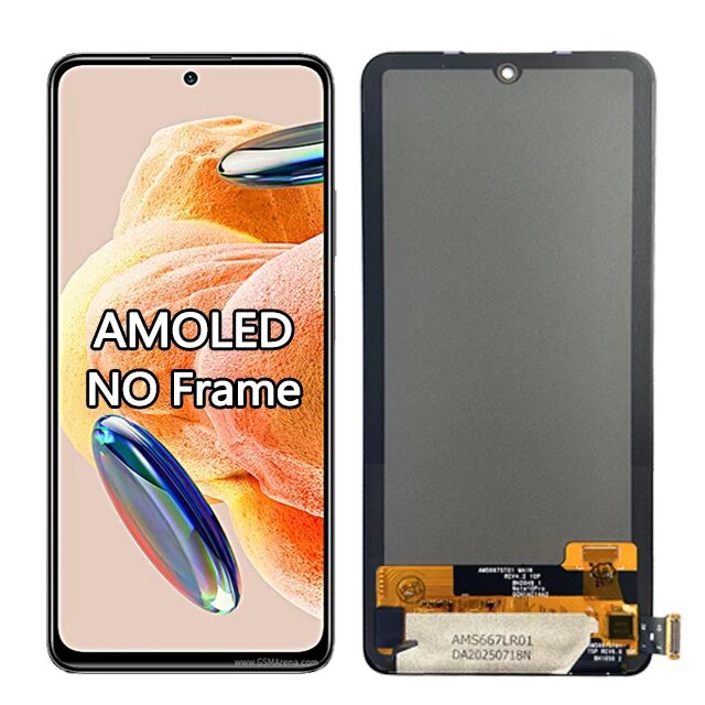 6,67-дюймовый дисплей для Xiaomi Redmi Note 12 Pro 4G 5G, ЖК-дисплей с сенсорным 4G AMOLED No Frame