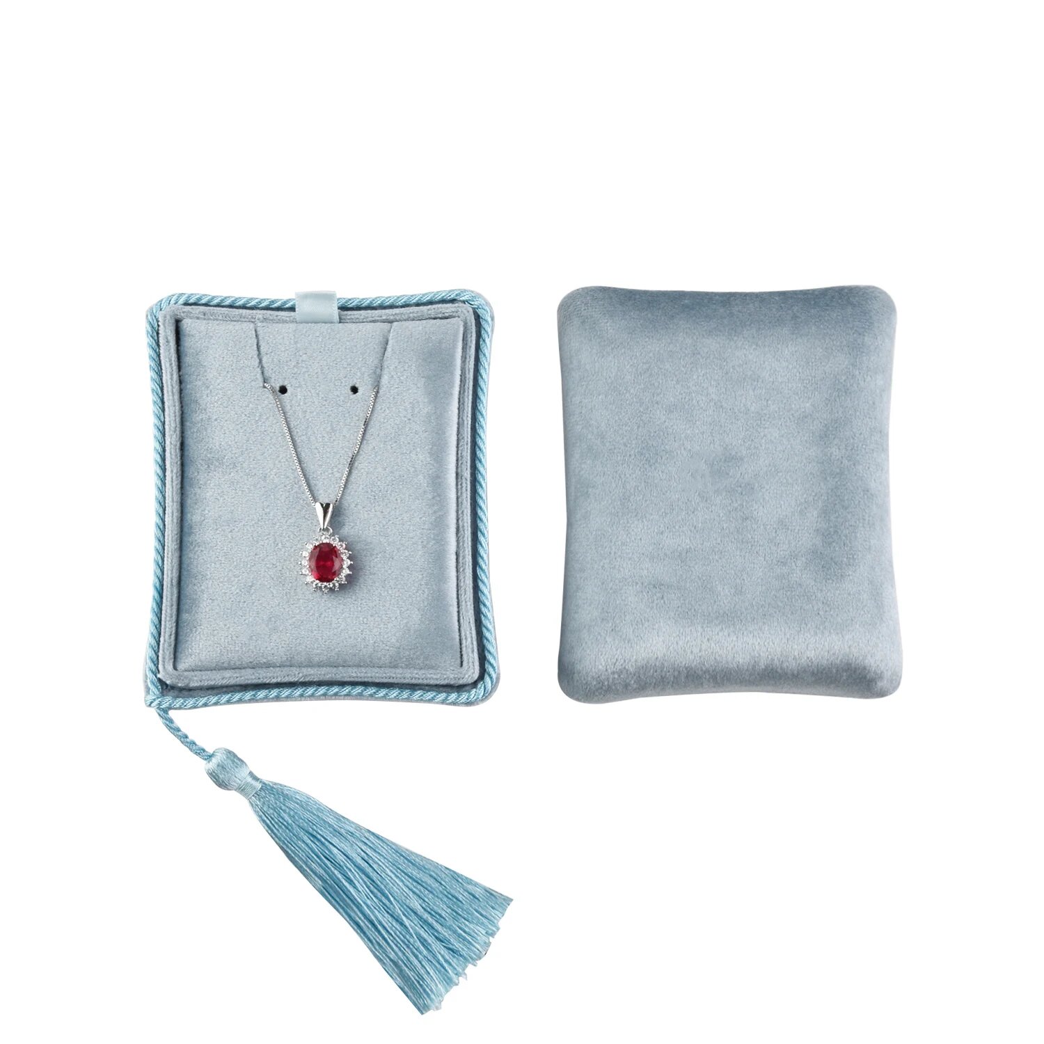 TAIMY бархатная шкатулка для украшений Голубой, G80-Necklace