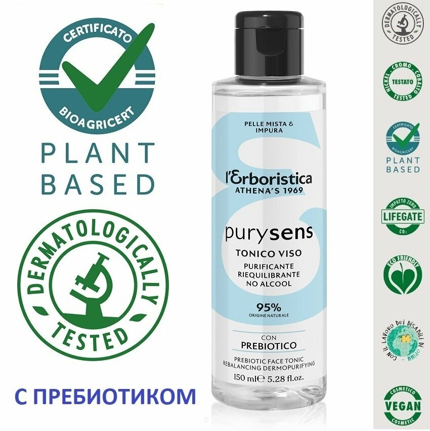 Тоник с Альфа Гидро Кислотами и гиалуроновой кислотой (с пребиотиком)