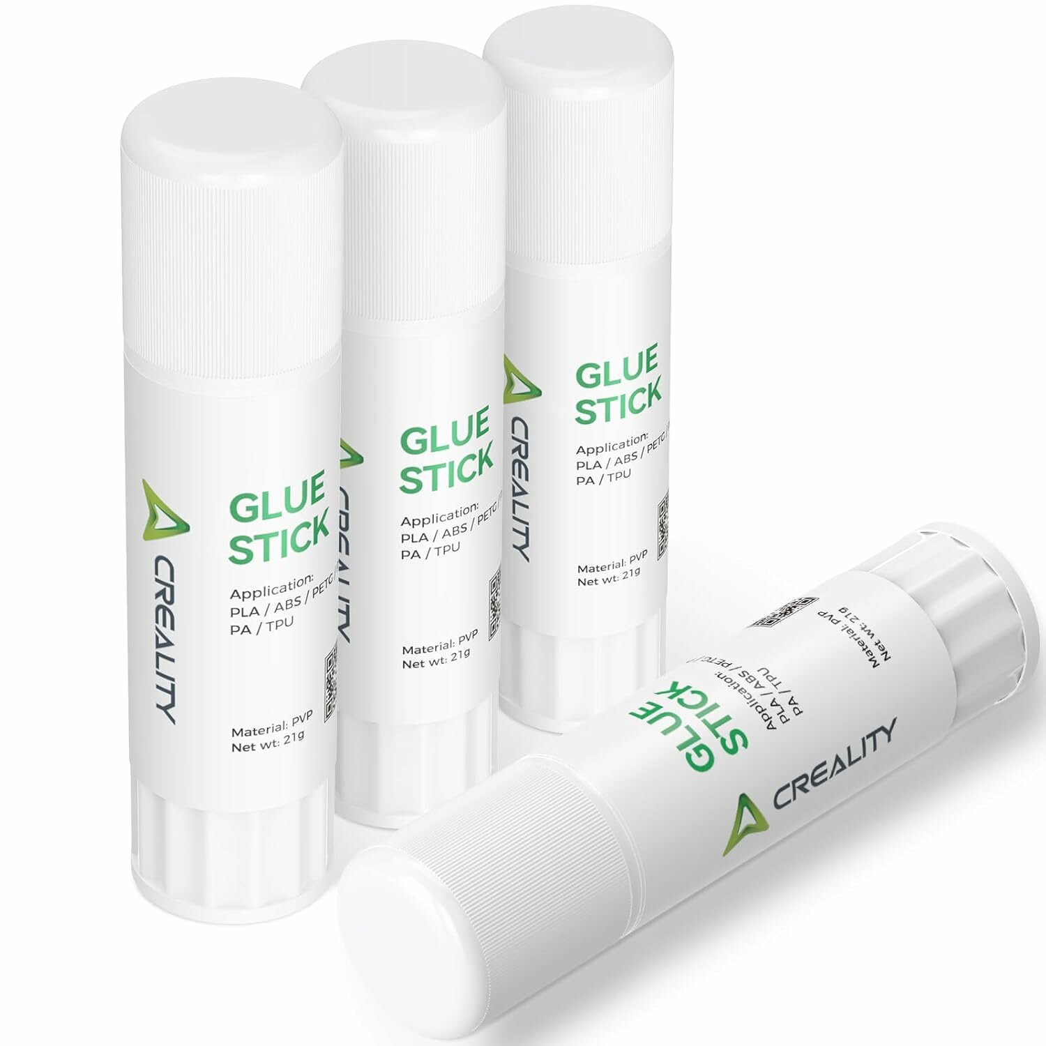 Клеевые стержни для 3D-принтера Creality для уменьшения деформации стола, клей для 3D-печати PVP твердой формы, 3D клей-стержни Gloop для PLA/ABS/PETG/PC/PA/TPU (упаковка из 4 шт.)