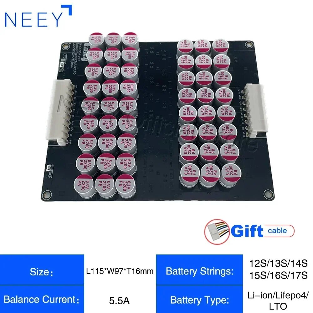 NEEY 5.5A Балансир 13-17S Li-ion/LiFePO4/LTO